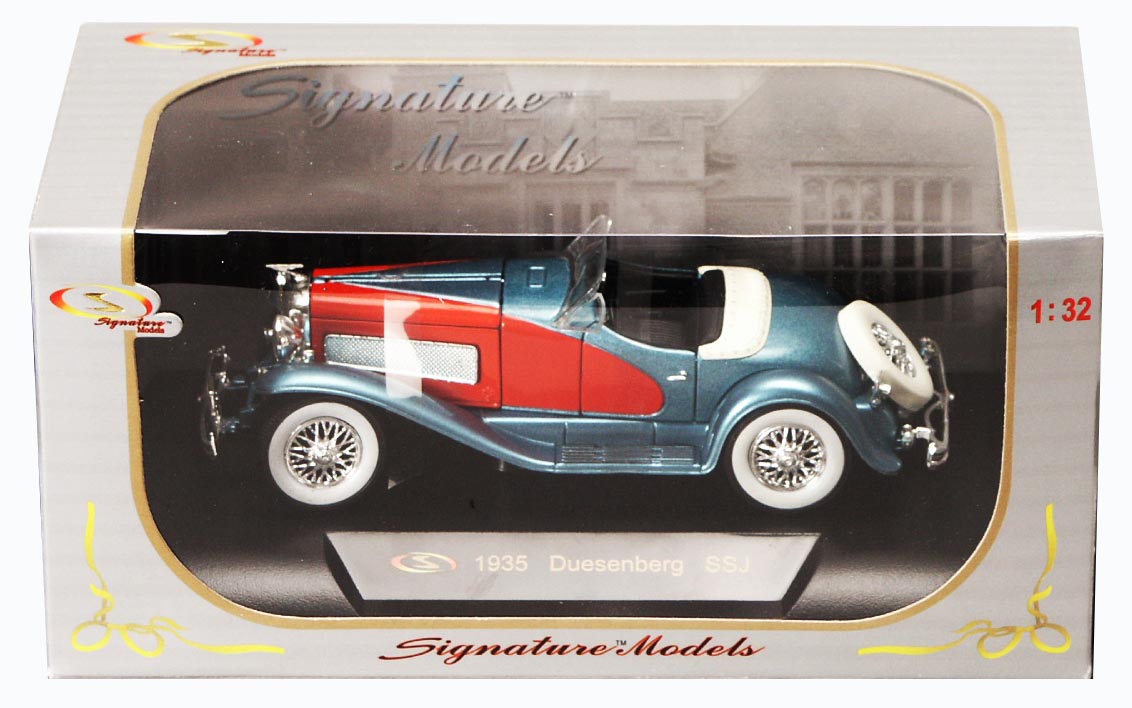 1935 Duesenberg SSJ Convertible, Blue - Signature Models 32318BU - 1/32 ...