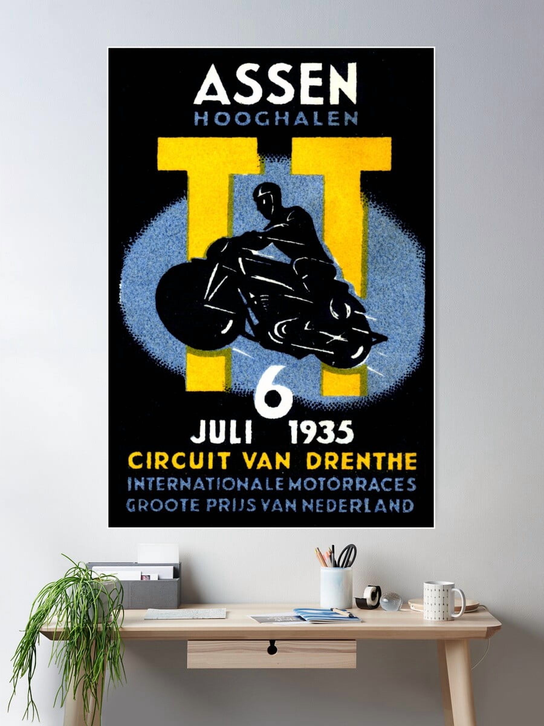 1935 International Motorcycle Race Poster Wall Art Modern Wall Decor ...