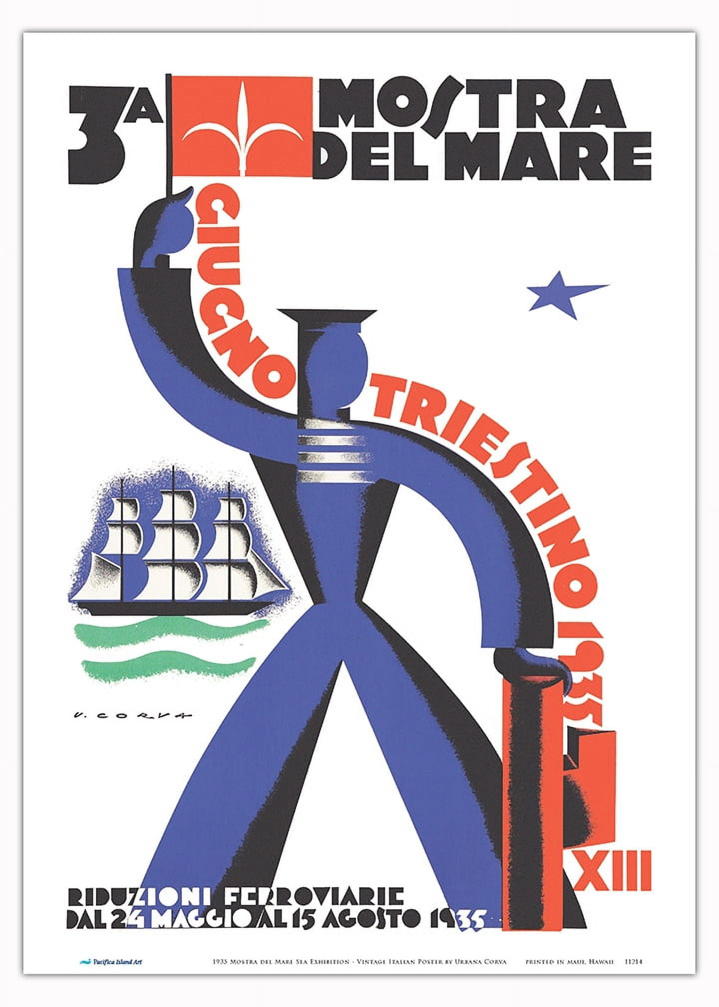 1935 Mostra del Mare Sea Exhibition - Trieste (Triestino) Italy ...