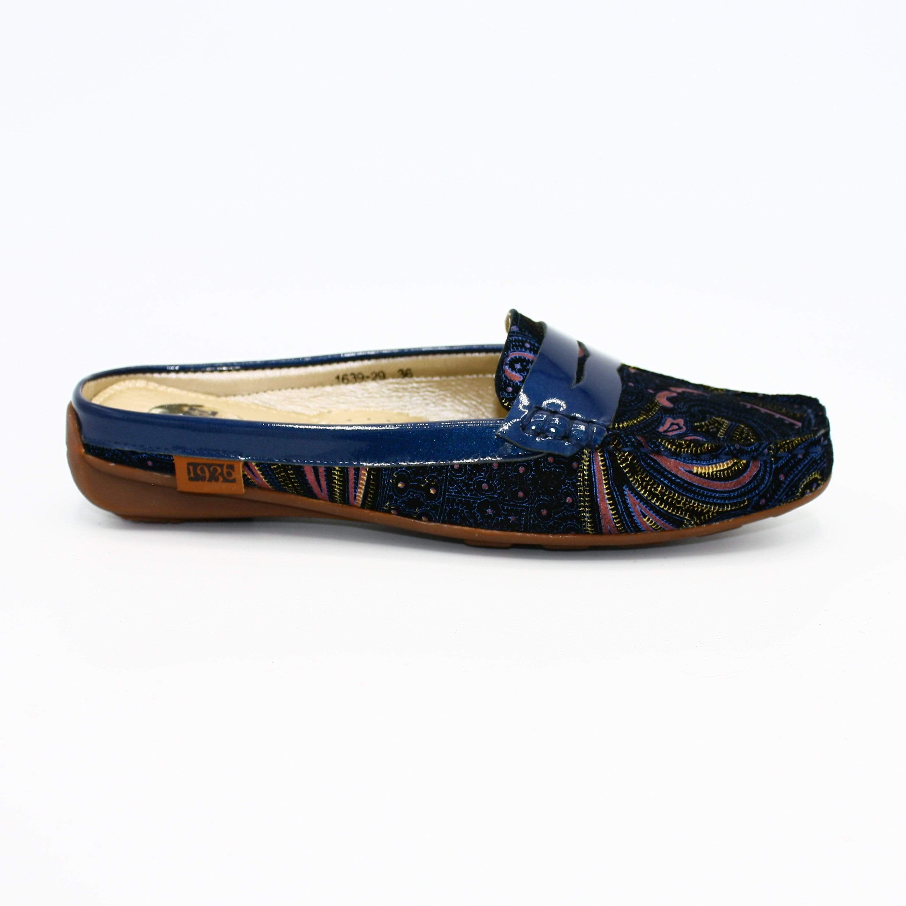 1936 Boutique Style 1639-29 Leather Backless Mules - Walmart.com