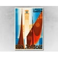 1936 Riva Torbole Italy Vintage Style Classic Italian Travel, Unframed ...