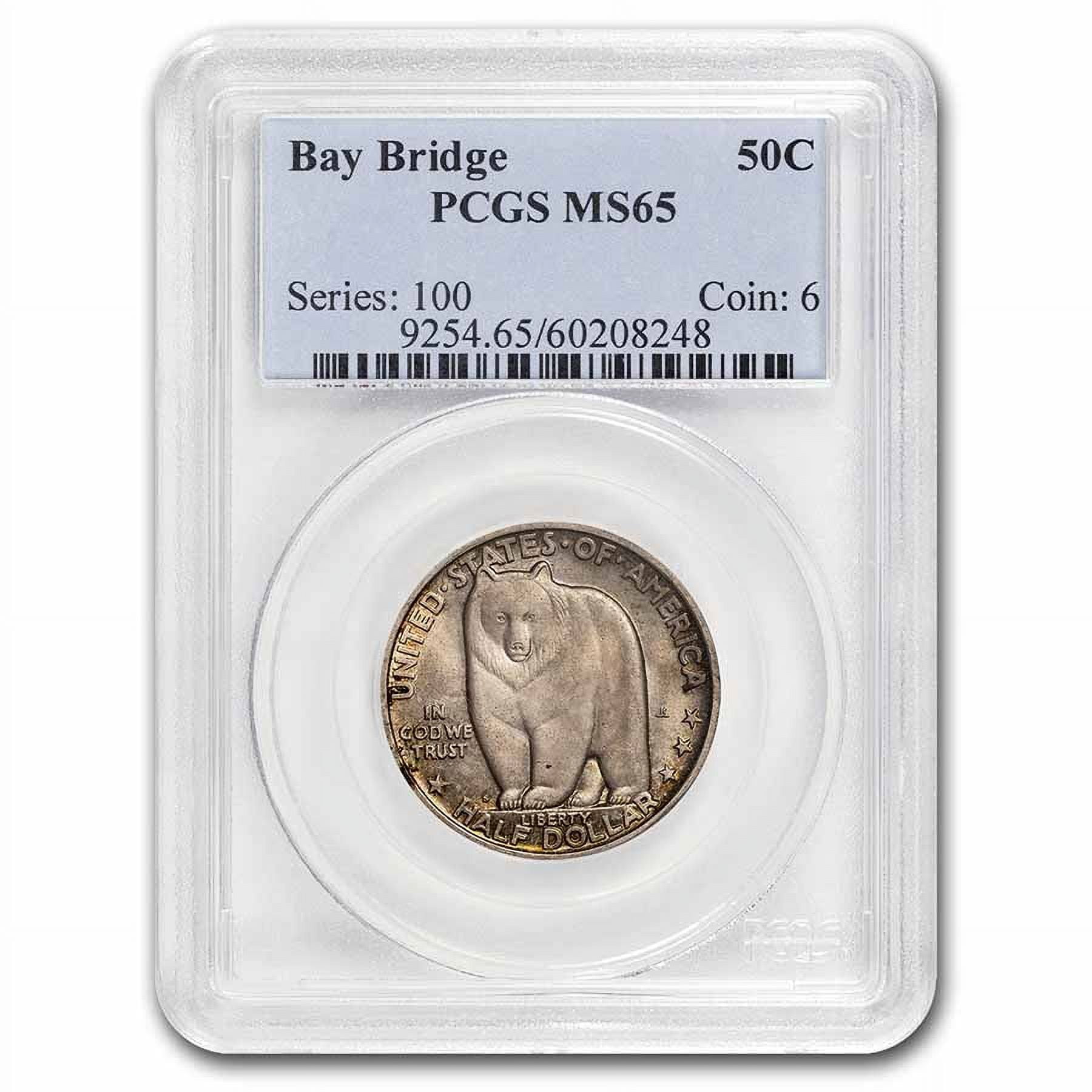 1936-S Bay Bridge Half Dollar MS-65 PCGS - Walmart.com