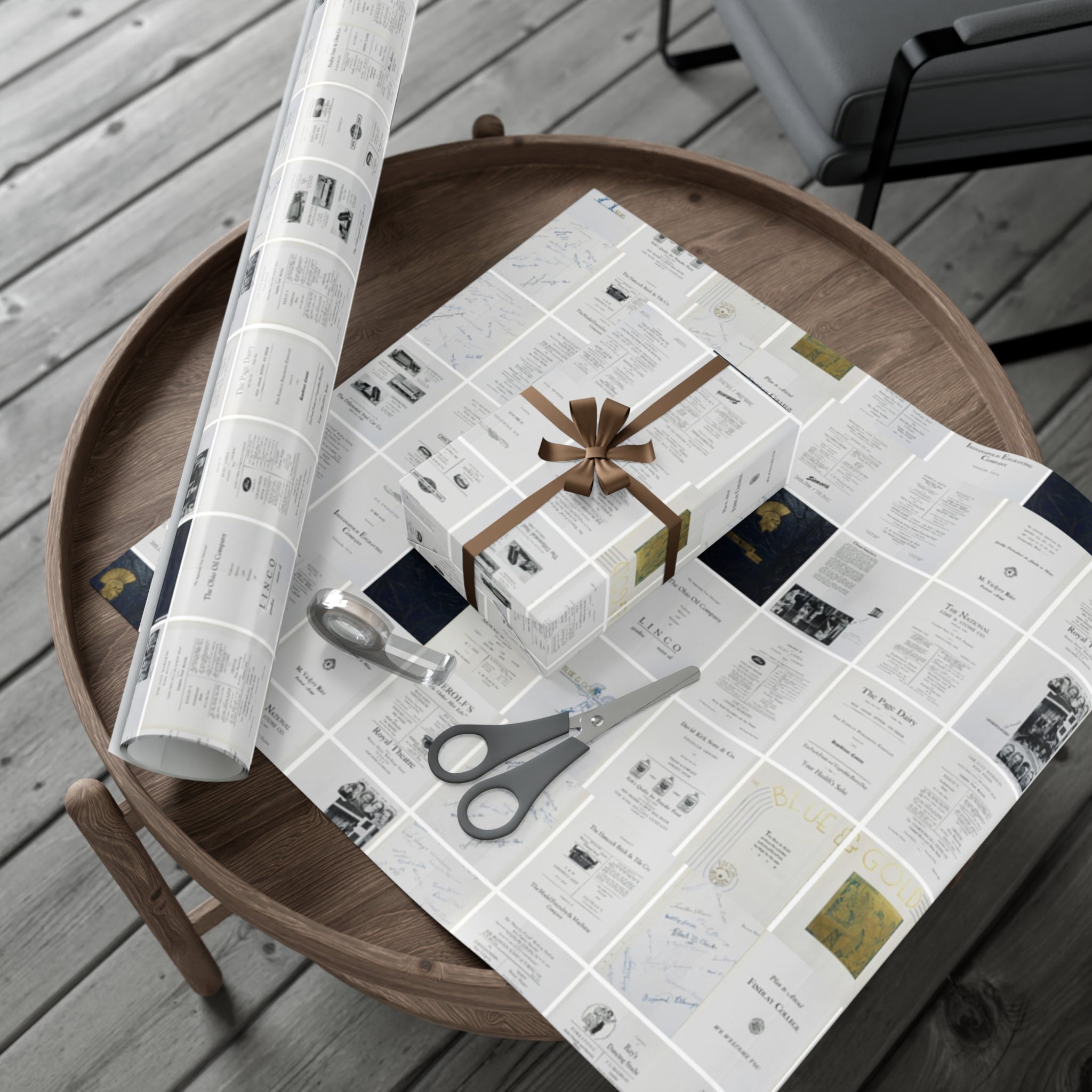 1936 Trojan Ads Gift Wrap Paper - Walmart.com