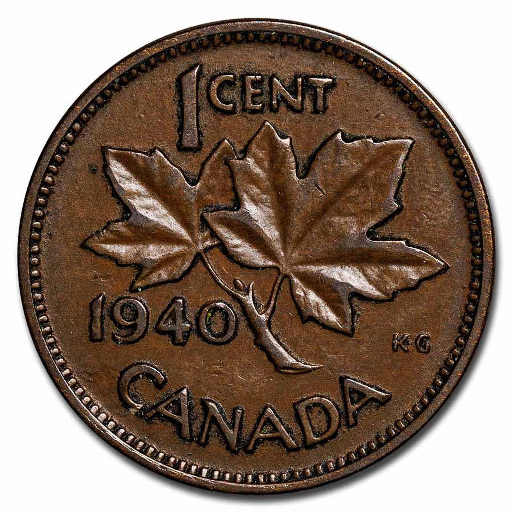 1937-1952 Canada Small Cent George VI Avg Circ - Walmart.com