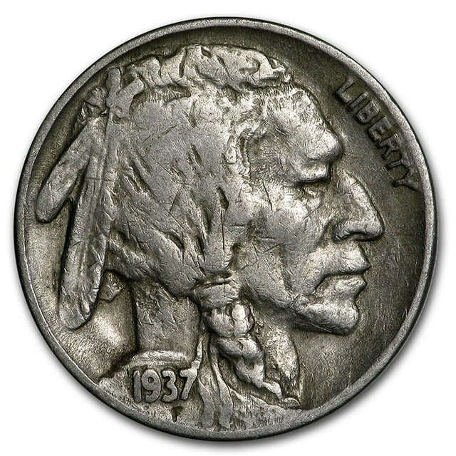 1937-D 3 Legged Buffalo Nickel VF - Walmart.com