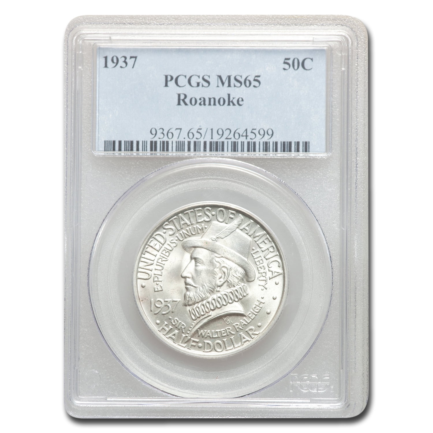 1937 Roanoke Island, North Carolina Half Dollar MS-65 PCGS - Walmart.com