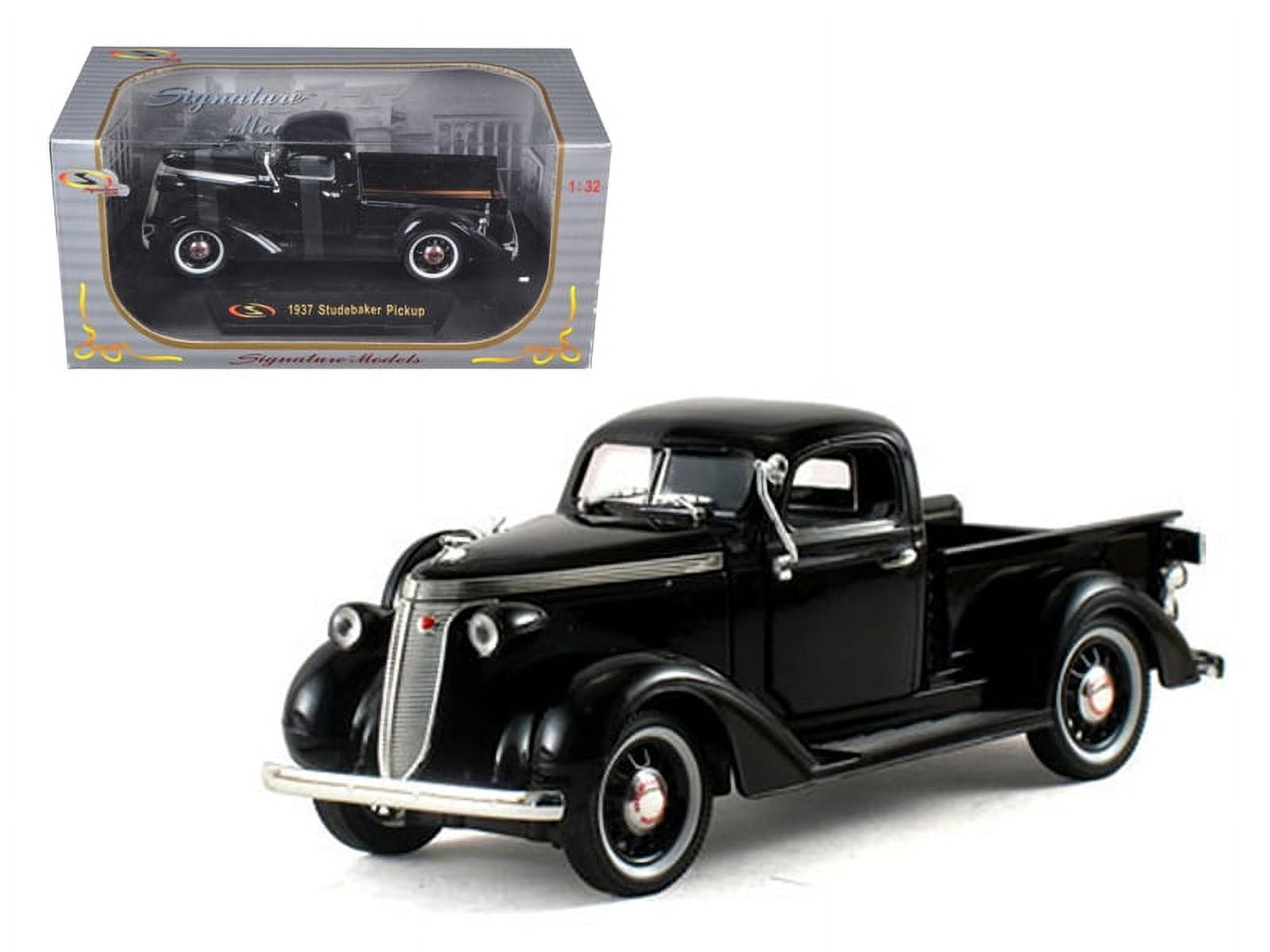 1937 Studebaker Pickup Truck Black 1/32 Diecast Model Car by Signature ...