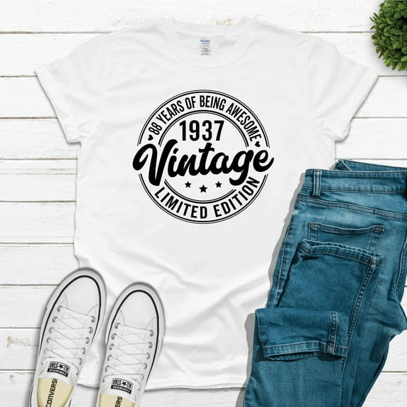 1937 Vintage Limited Edition T-Shirt: 88Th Birthday Gift, Vintage T ...