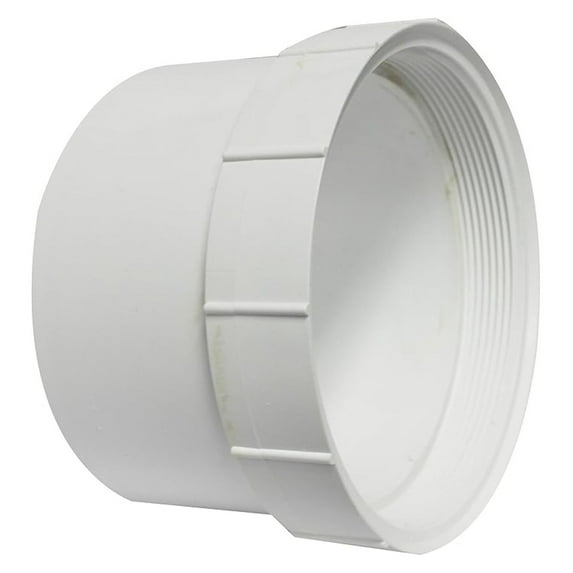 193706S PVC DWV Female Cleanout Adapter, 6-Inch, White - Walmart.com