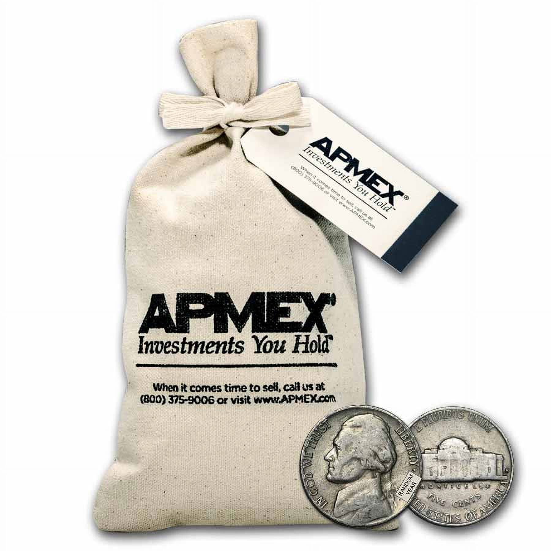 1938-1959 Jefferson Nickel 4000 Count Bag Avg Circ - Walmart.com