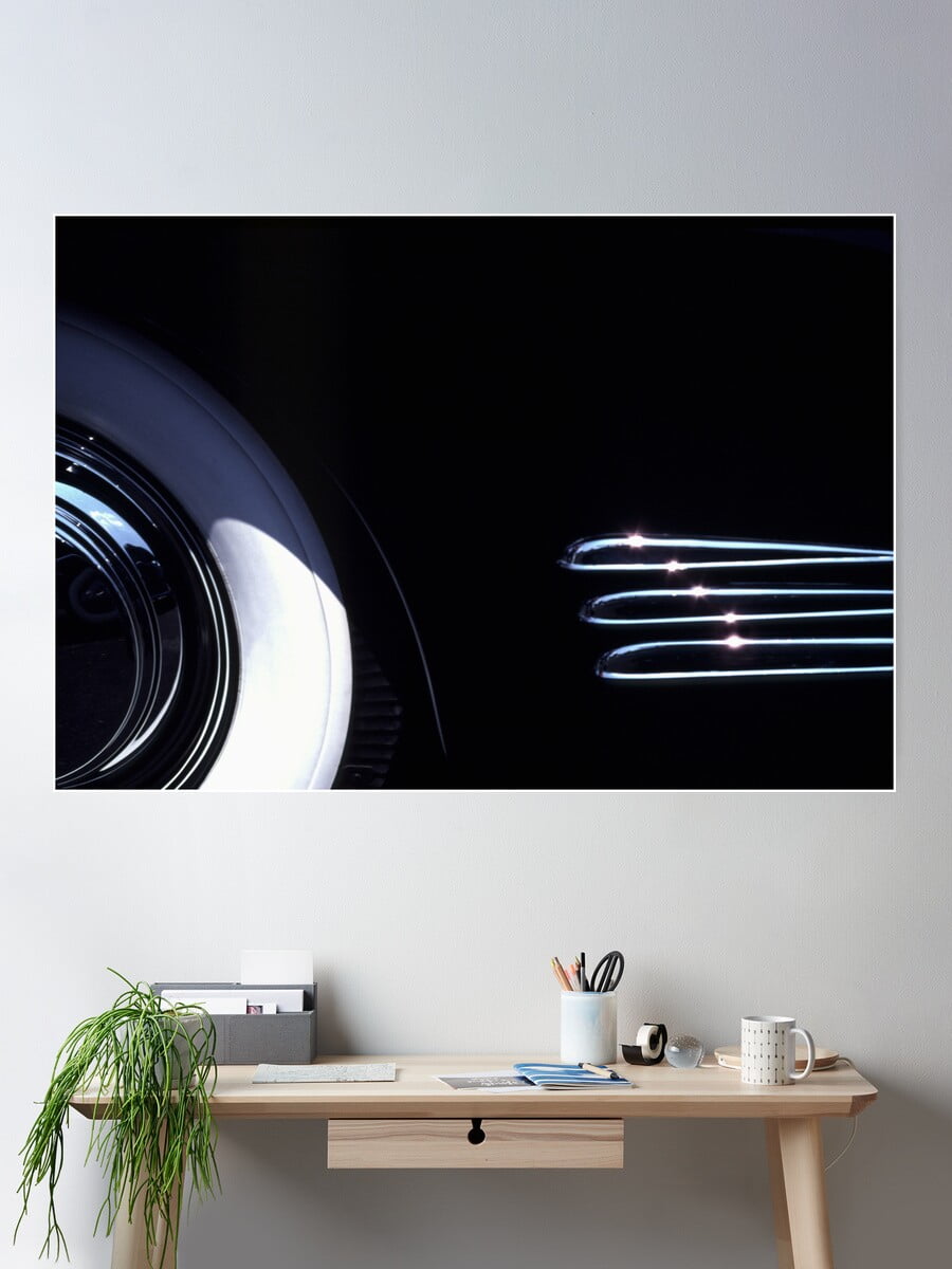 1938 Cadillac Limo Wheel Poster Wall Art, Modern Wall Decor For Living ...