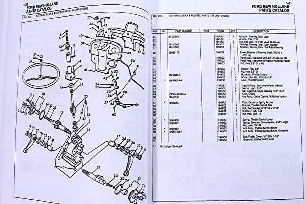 1939 1950 1951 1952 FORD TRACTOR 9N 2N 8N Parts Book - Walmart.com