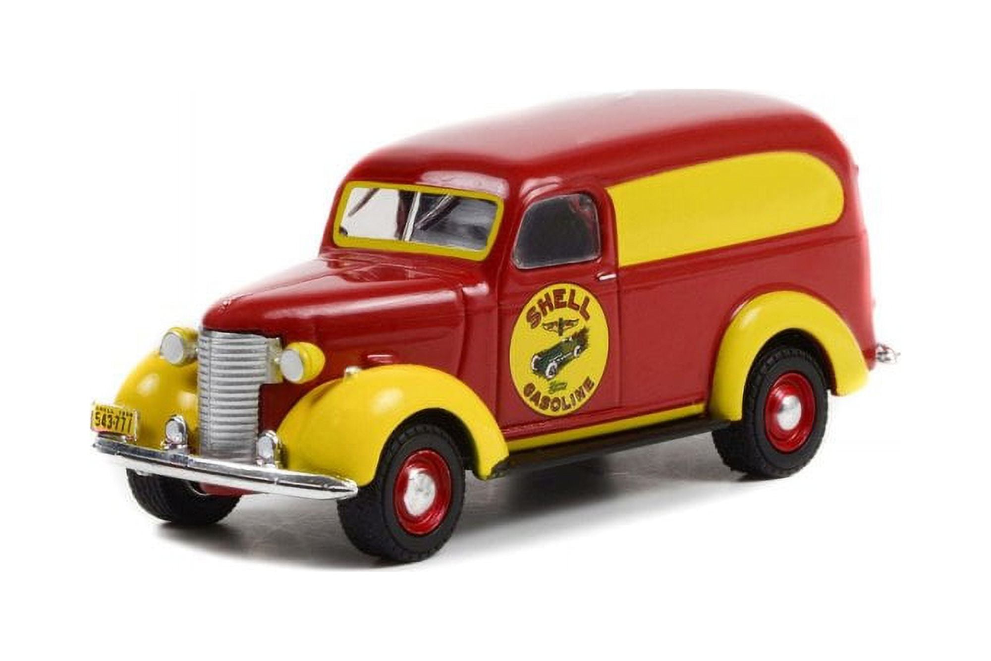 1939 Chevy Panel Truck, Red - Greenlight 41140A/48 - 1/64 scale Diecast ...