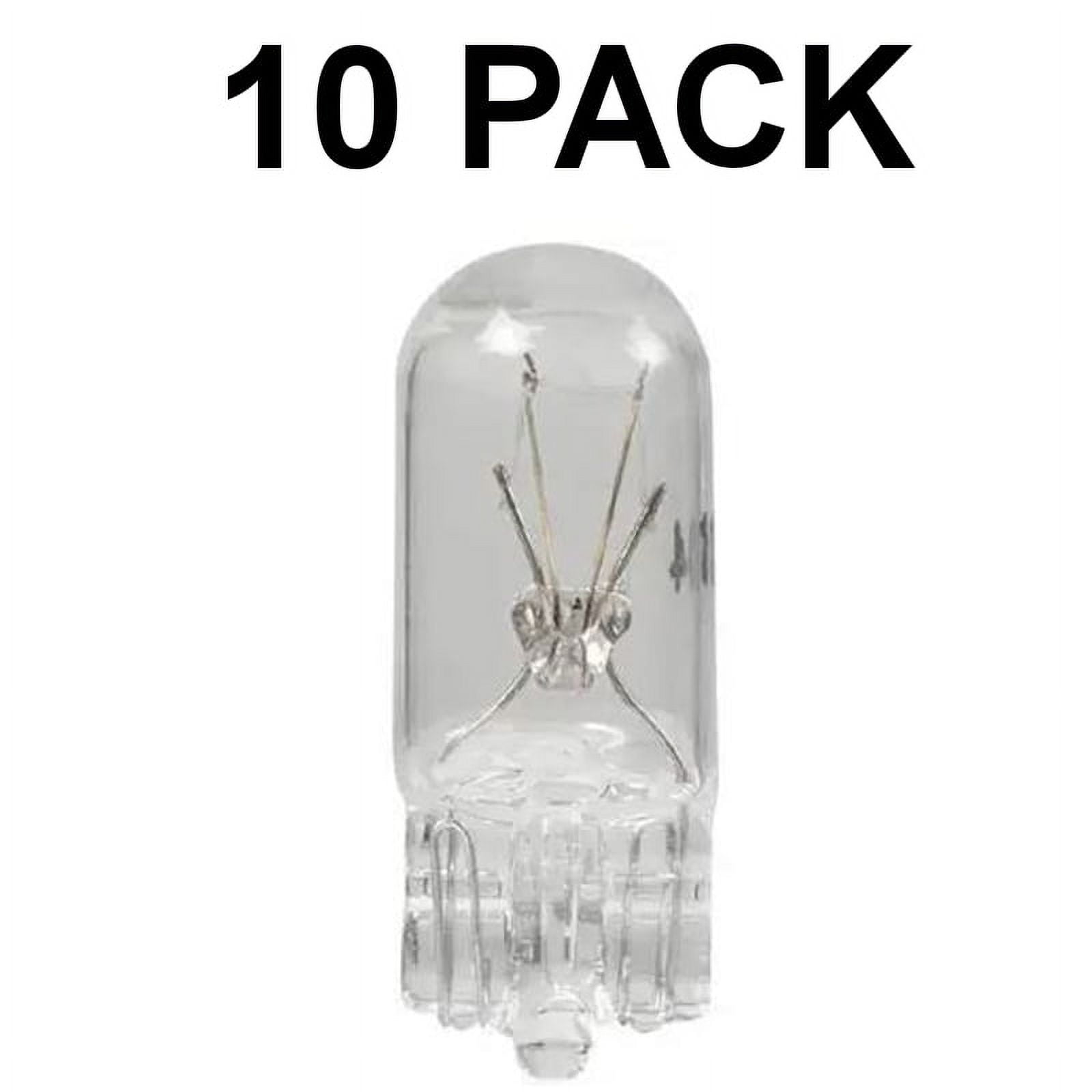 194 .27A 14V Low Voltage T-3 1/4 Mini Wedge Base Miniature Bulb (Pack ...
