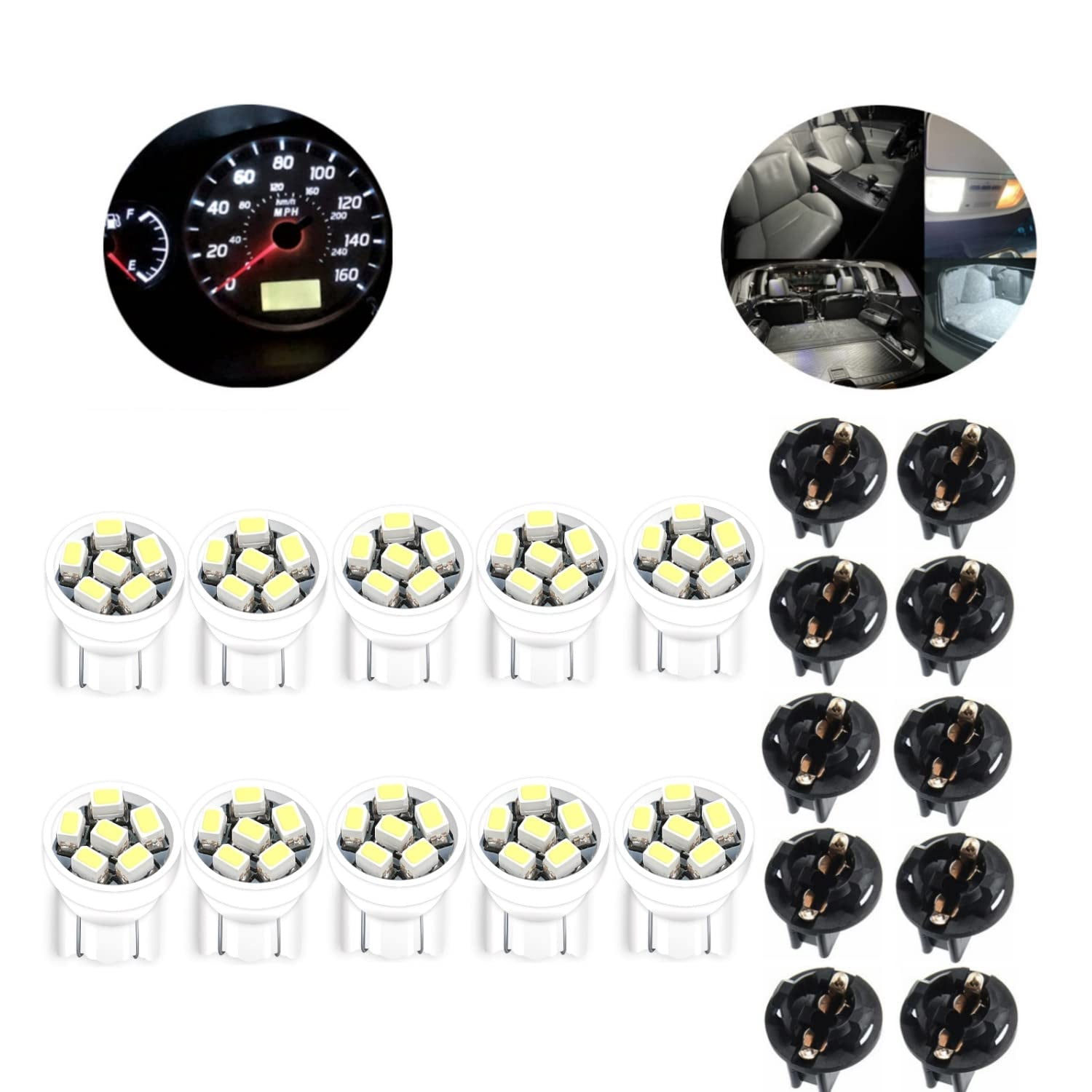 194 LED Bulb,168 T10 CM31 2825 W5W LED Bulbs for Car Interior Lights ...