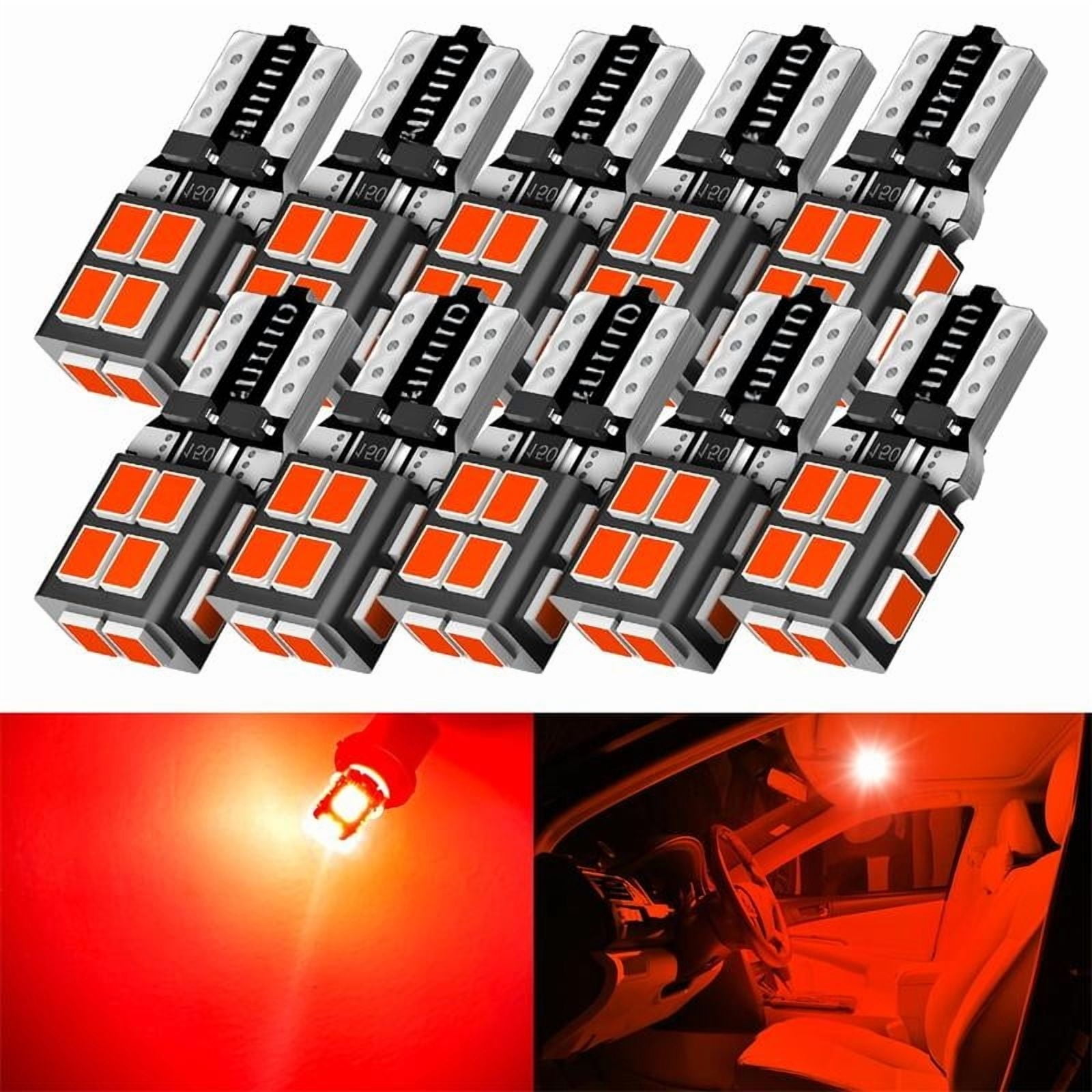 194 LED Bulb 6000K White 168 2825 W5W T10 Wedge 14-SMD Interior Car ...