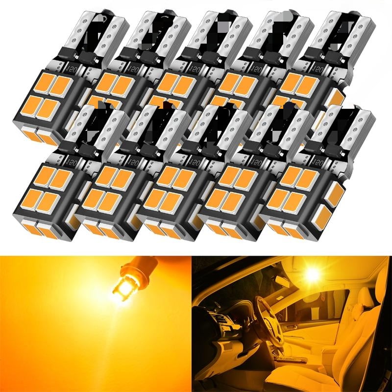 194 LED Bulb 6000K White 168 2825 W5W T10 Wedge 14-SMD Interior Car ...