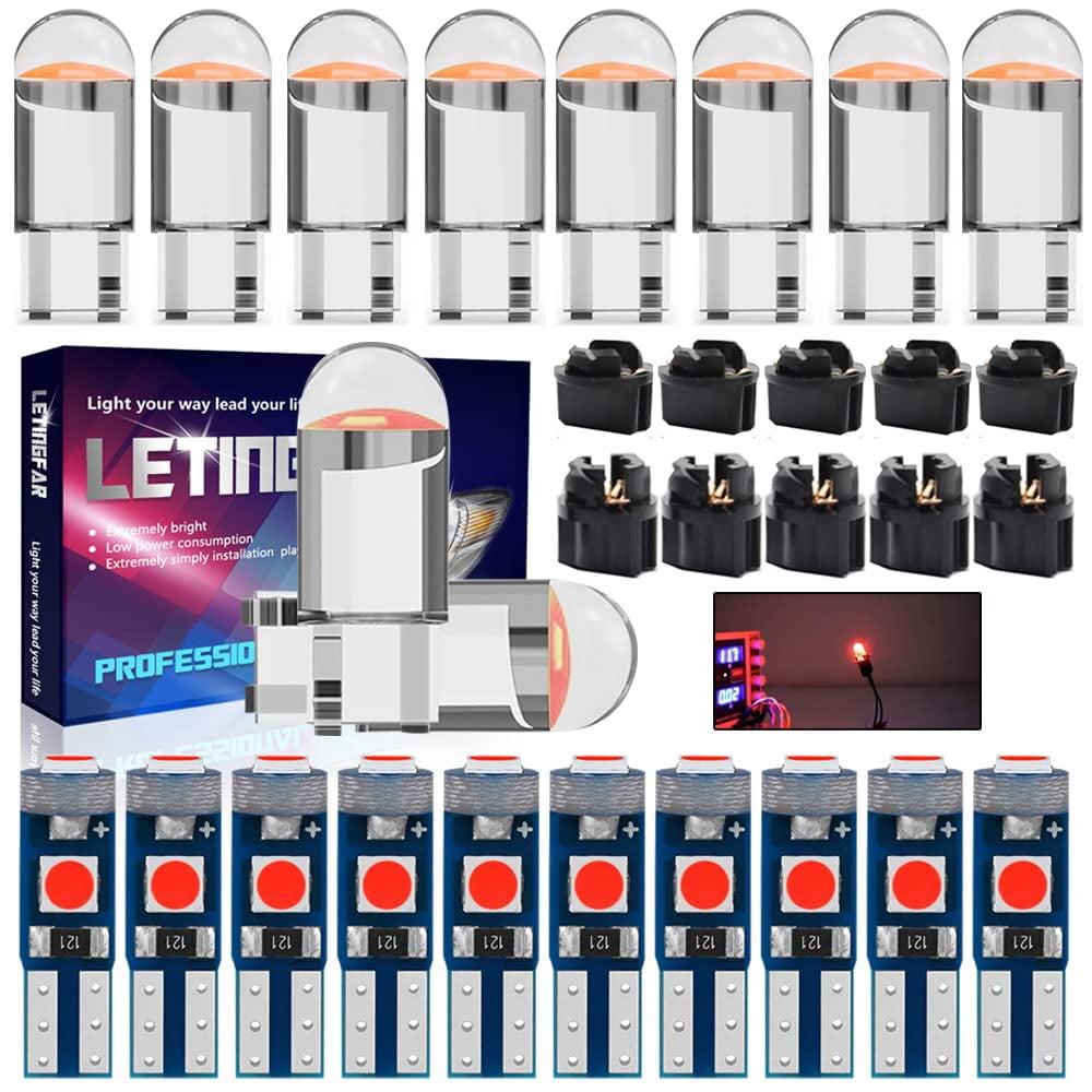 194 LED Bulb T5 SSF20 Led Bulbs Dashboard Light K Pack of 30, with ...