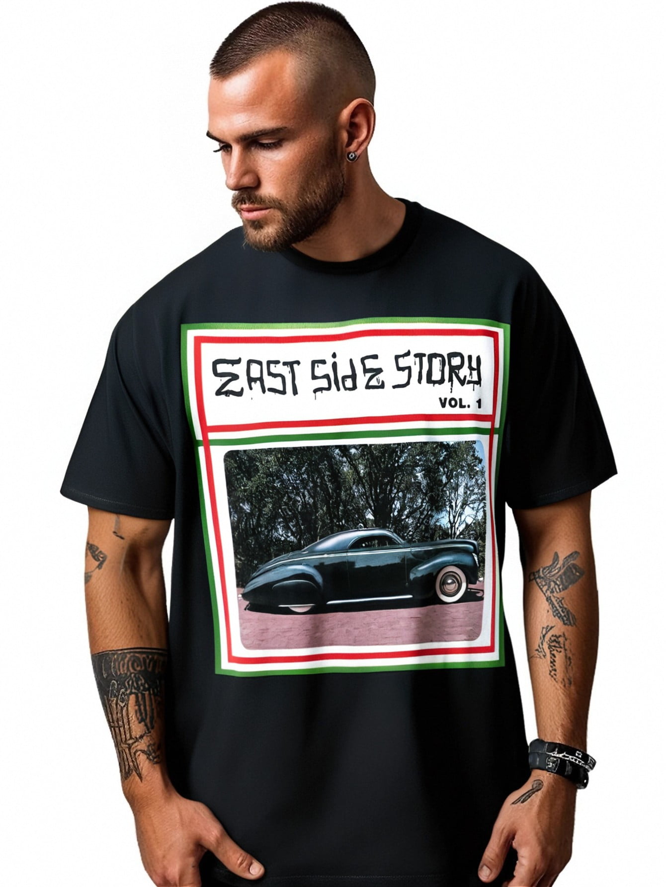 1940 Mercury album Cover- Low Rider Kustom Lead Sled Hot Rod T-Shirt ...