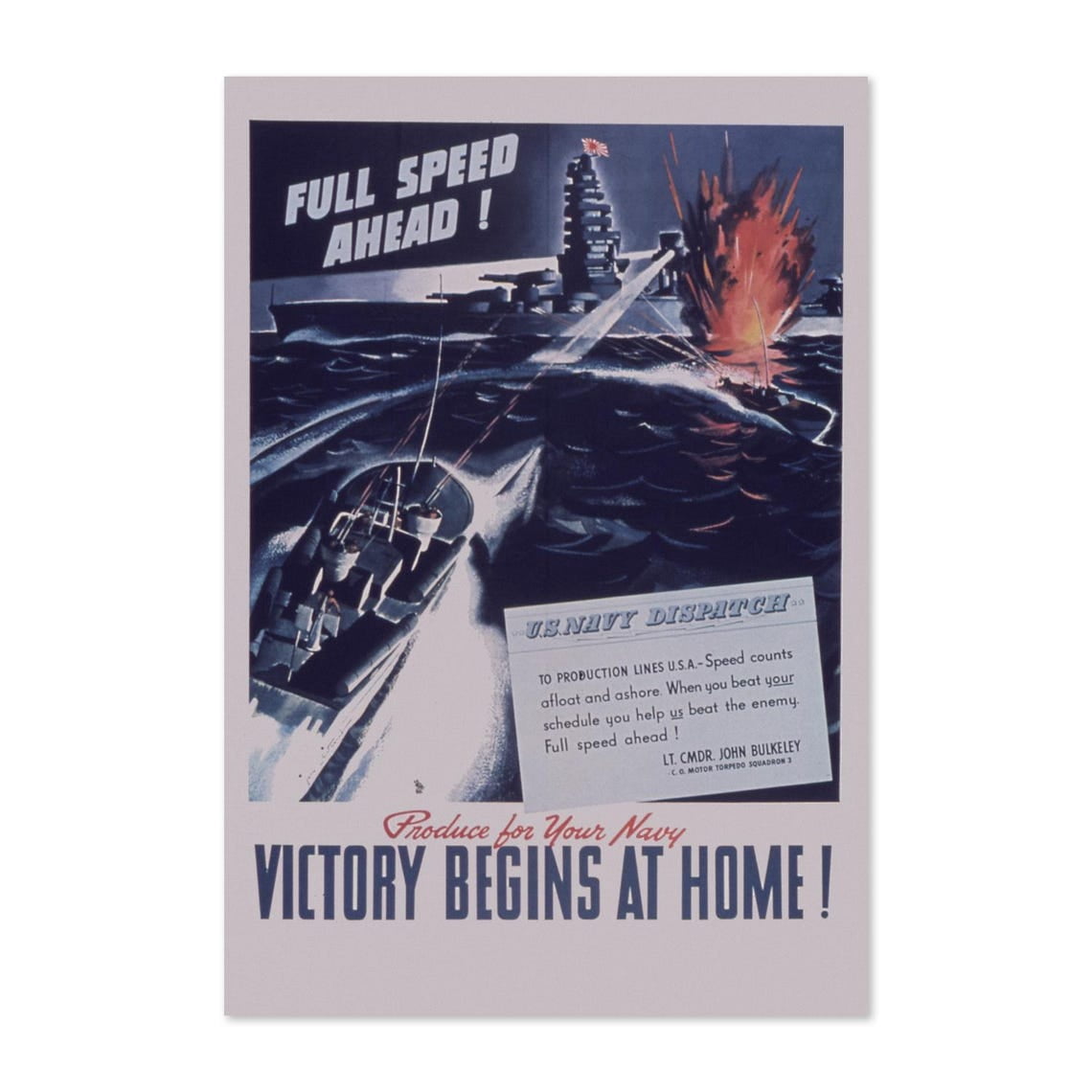 1940s Navy - Victory Begins At Home Vintage Style WW2 Classic World War ...