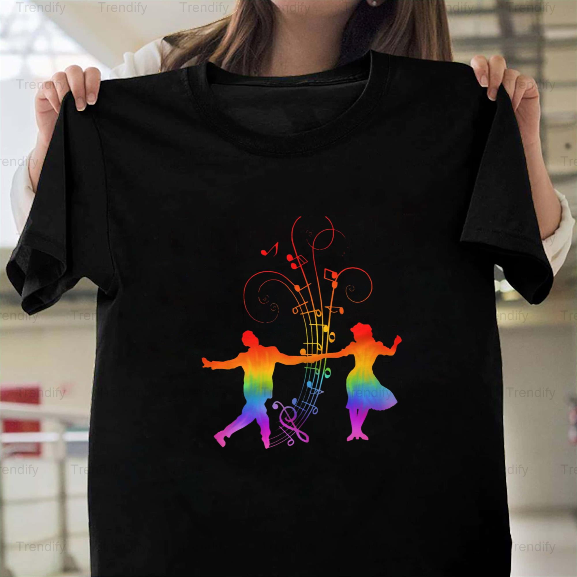 1940s Rainbow Swing Dancers Silhouettes Themed Graphic For A H28975 T ...