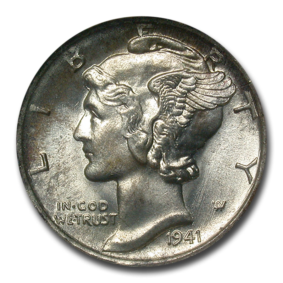1941-S Mercury Dime MS-67 NGC - Walmart.com