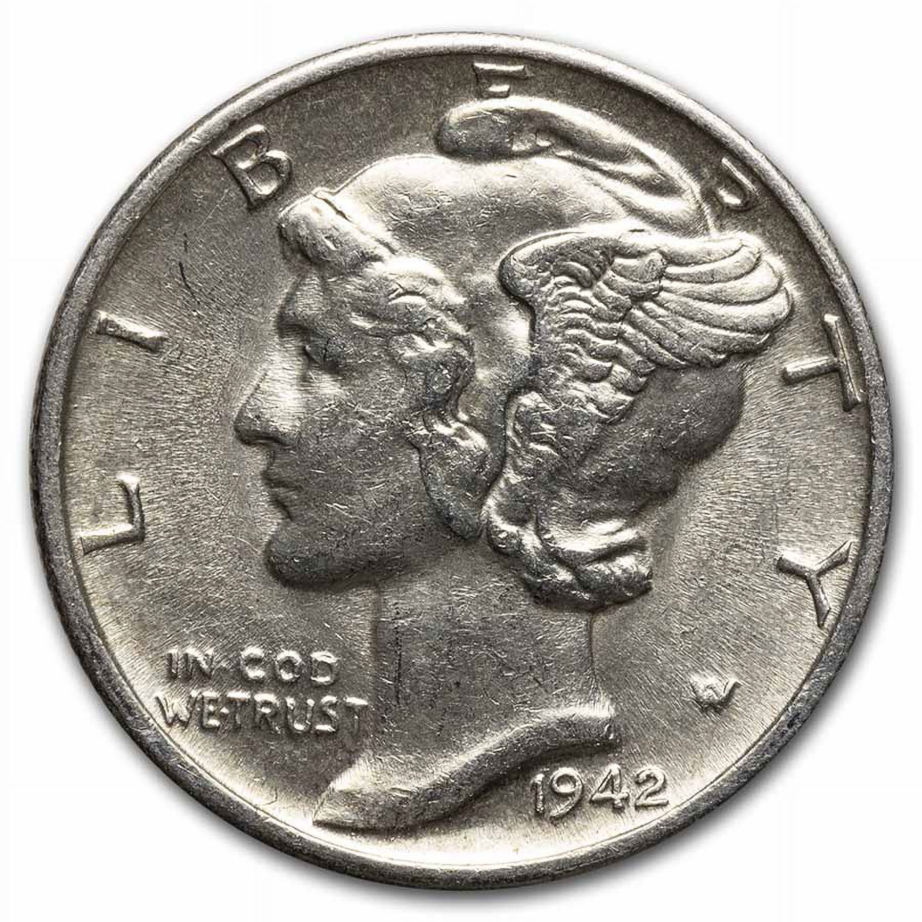 1942 Mercury Dime Gem BU - Walmart.com