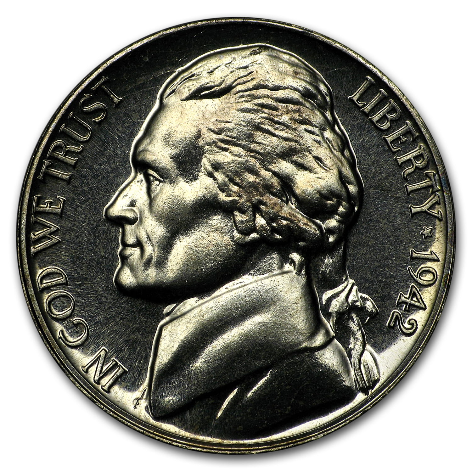 1942-P Silver Wartime Jefferson Nickel Type-II Proof - Walmart.com