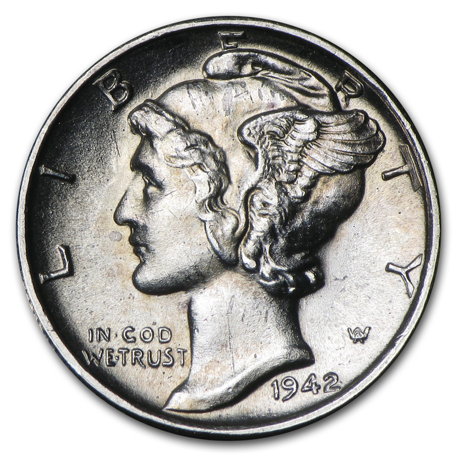 1942-S Mercury Dime Gem BU - Walmart.com