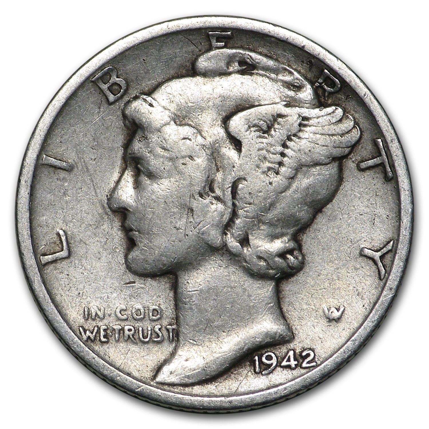 1942 Dime W