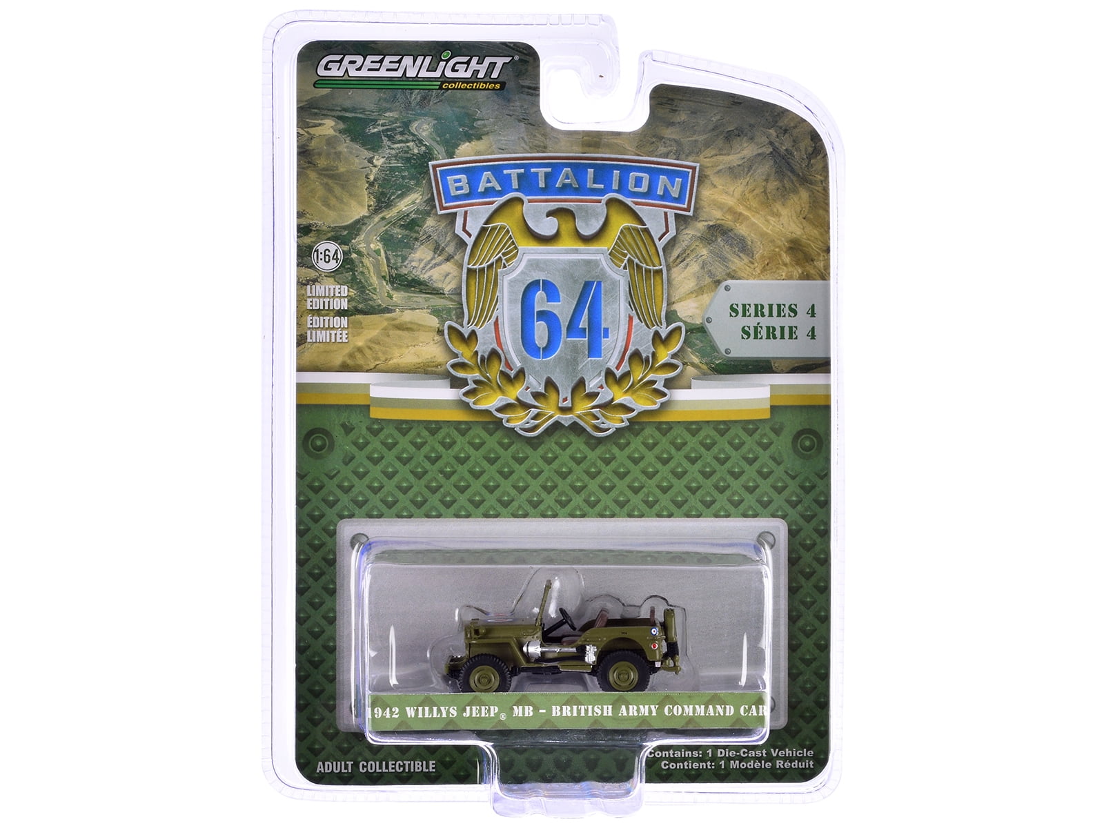 1942 Willys Jeep MB "British Army Command Car" Light Green "Battalion ...