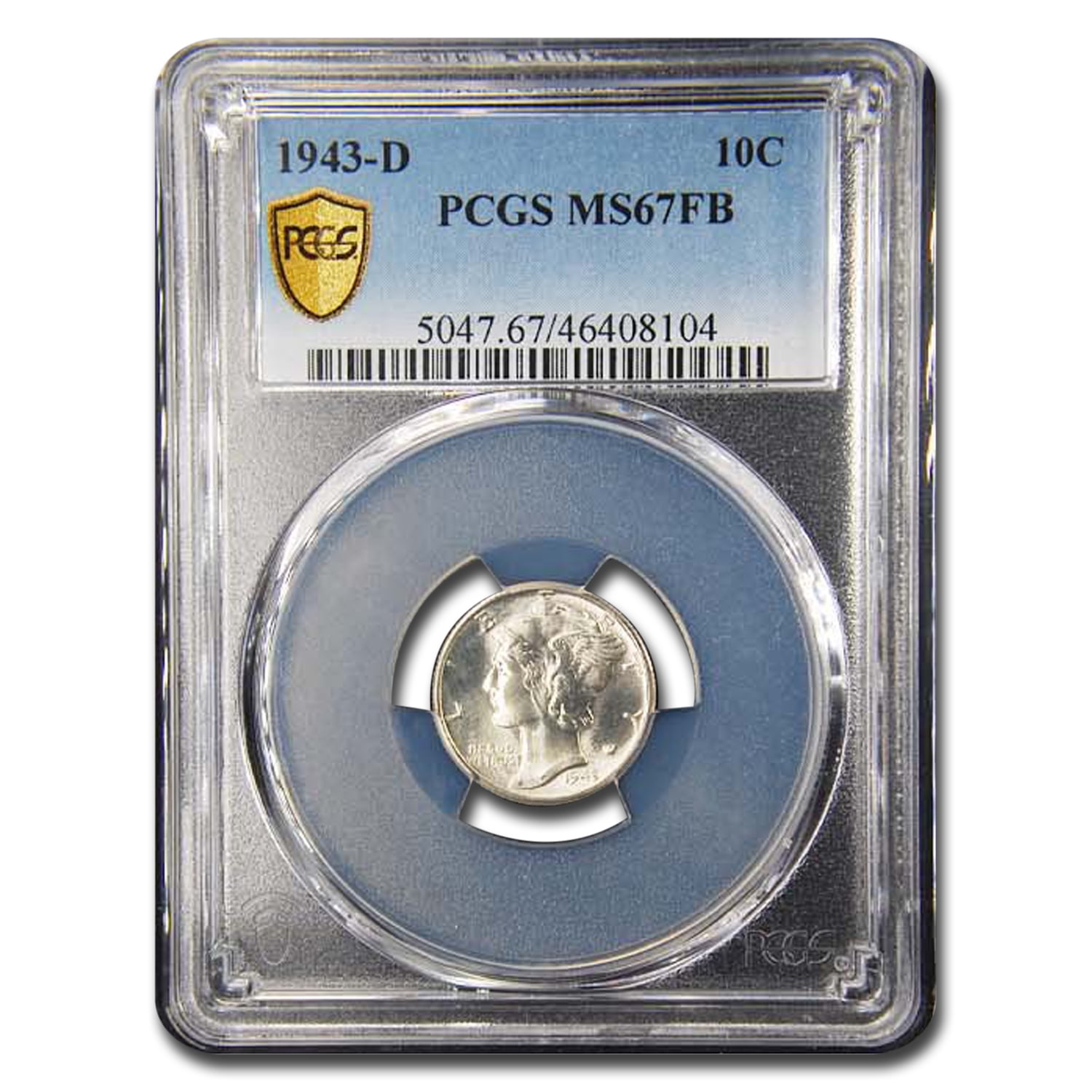 1943-D Mercury Dime MS-67 PCGS (FB) - Walmart.com