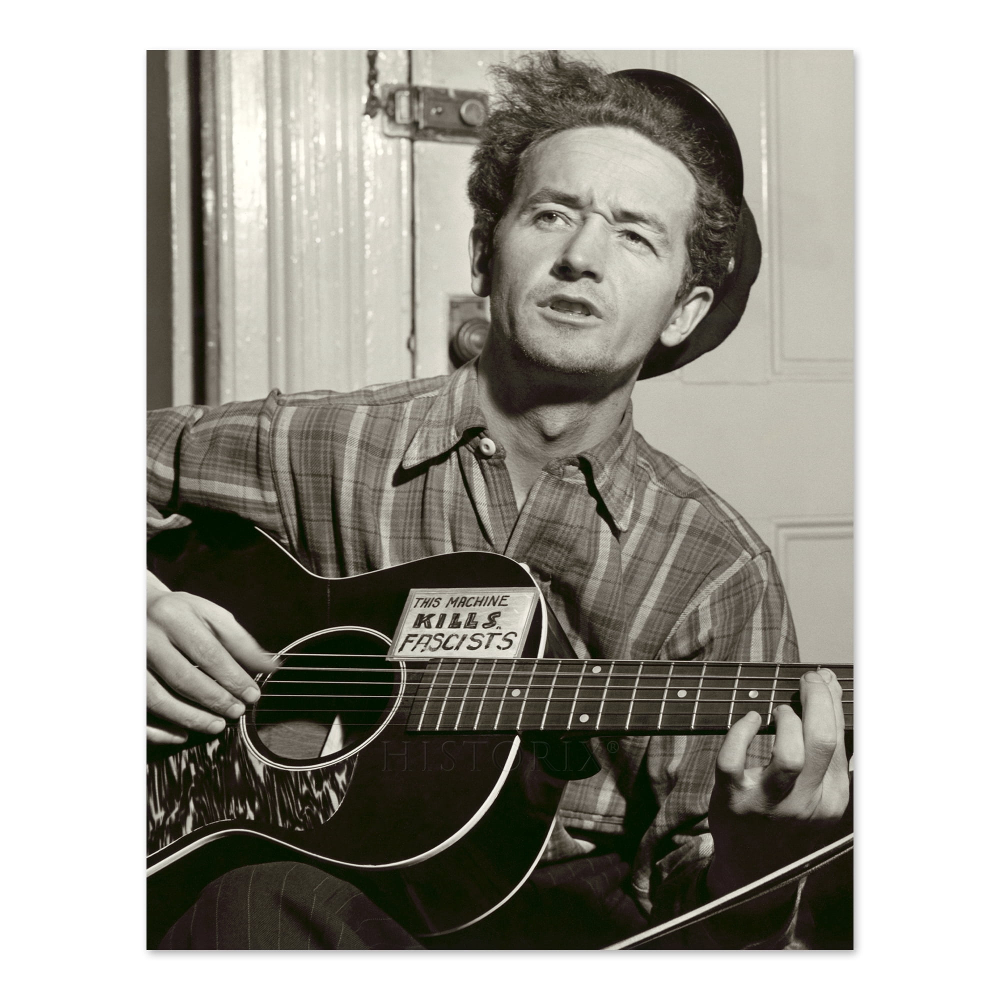 1943 Woody Guthrie Photo Print - 11x14 Inch Vintage Photo of American ...