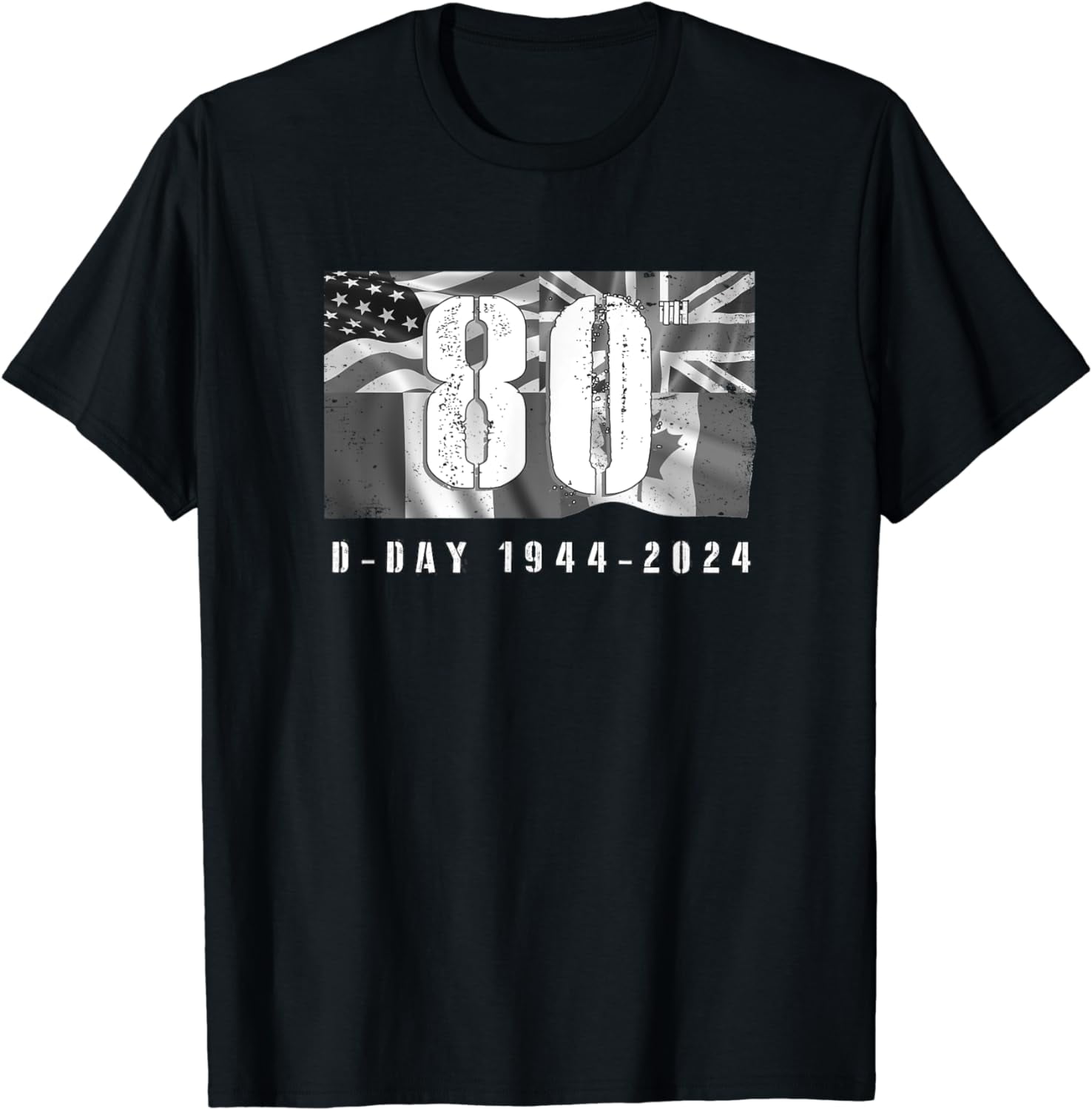 1944 D-Day 2024 80th Anniversary Normandy T-Shirt - Walmart.com