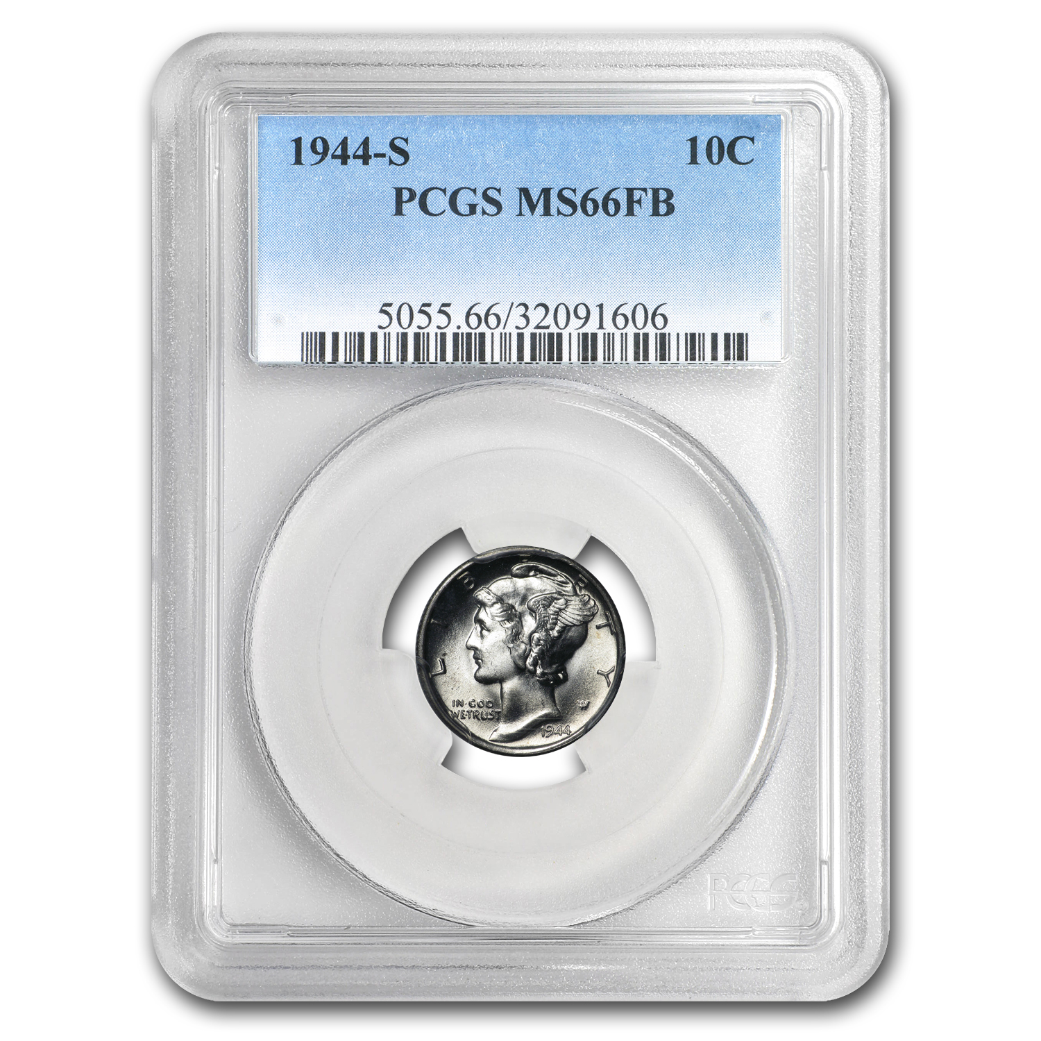 1944-S Mercury Dime MS-66 PCGS (FSB) - Walmart.com