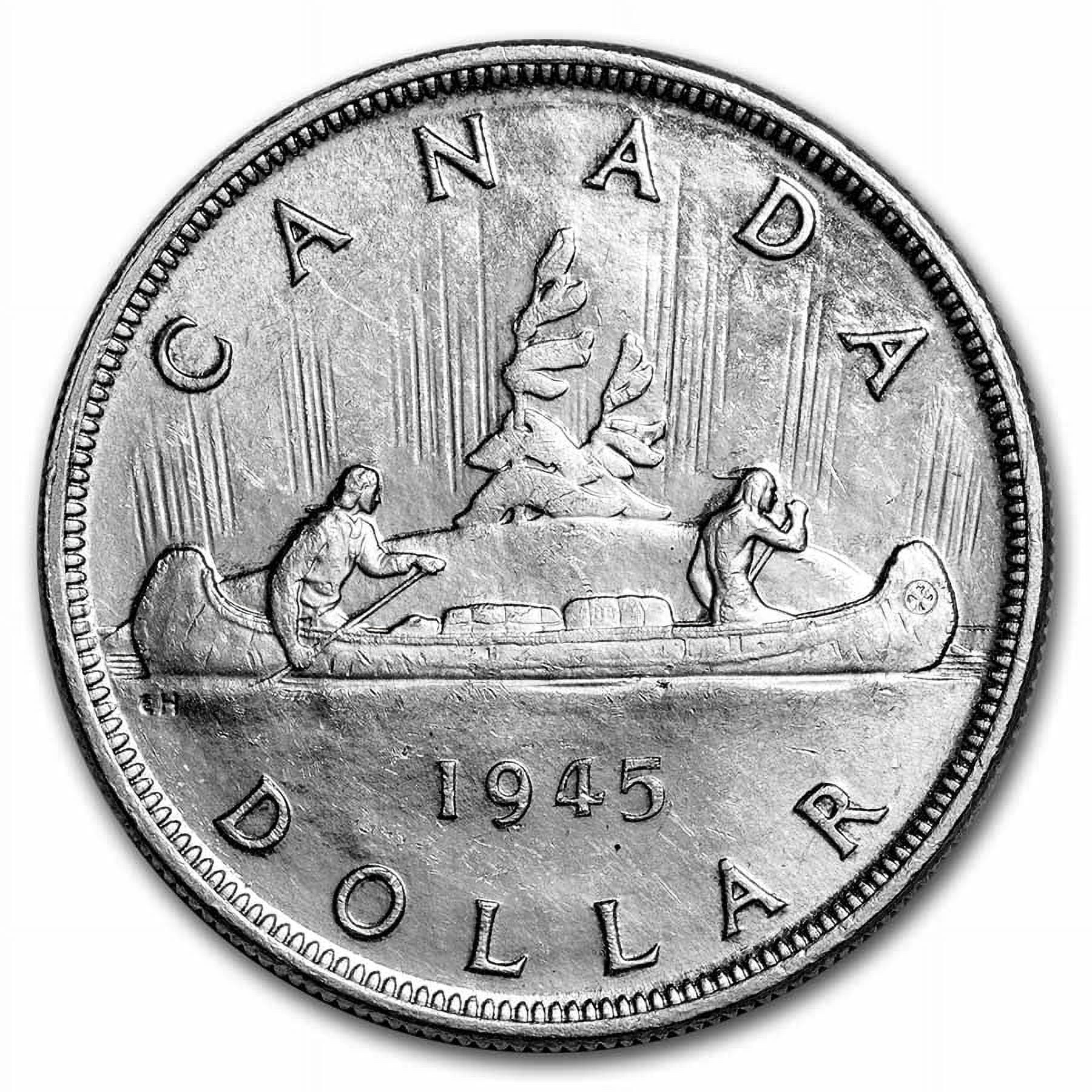 1945 Canada Silver Dollar George VI AU - Walmart.com