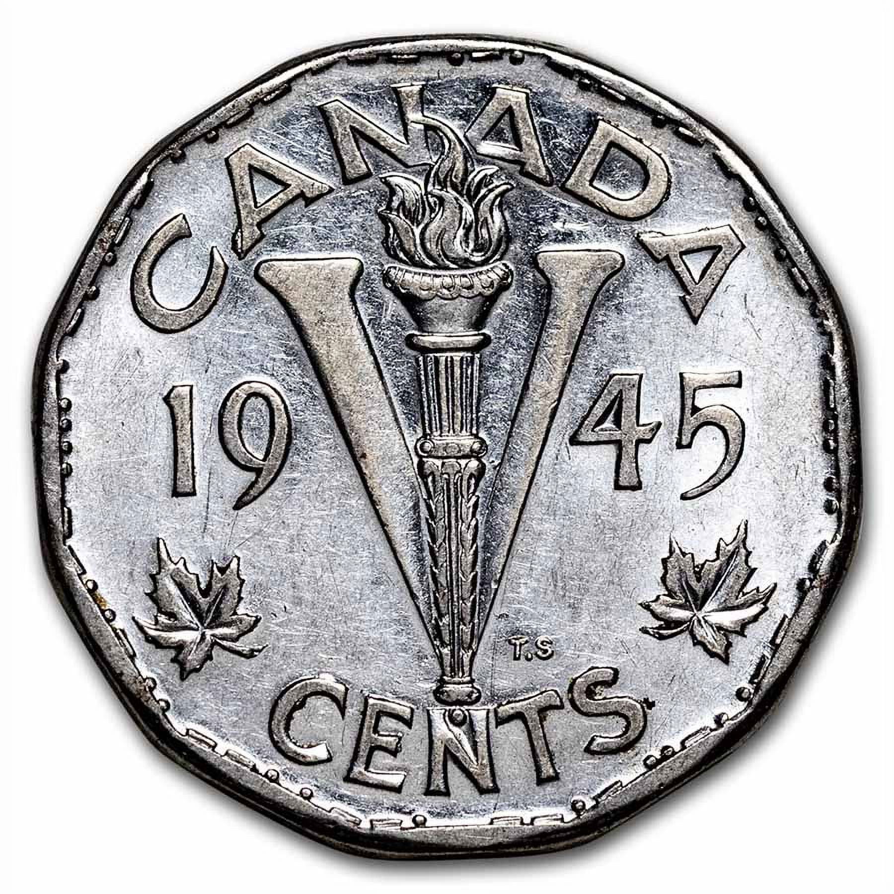 1945 Canada Steel "Victory" 5 Cents AU - Walmart.com