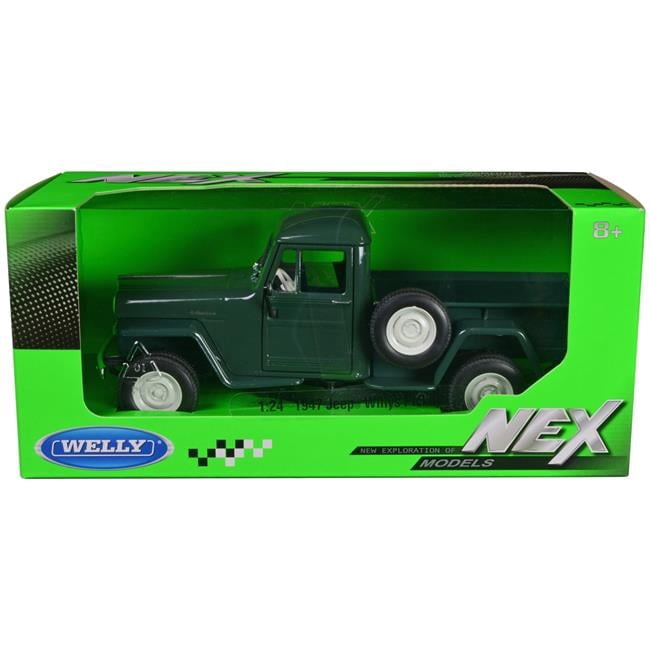 1947 Jeep Willys Pickup Truck Dark Green "NEX Models" Series 1/24 ...