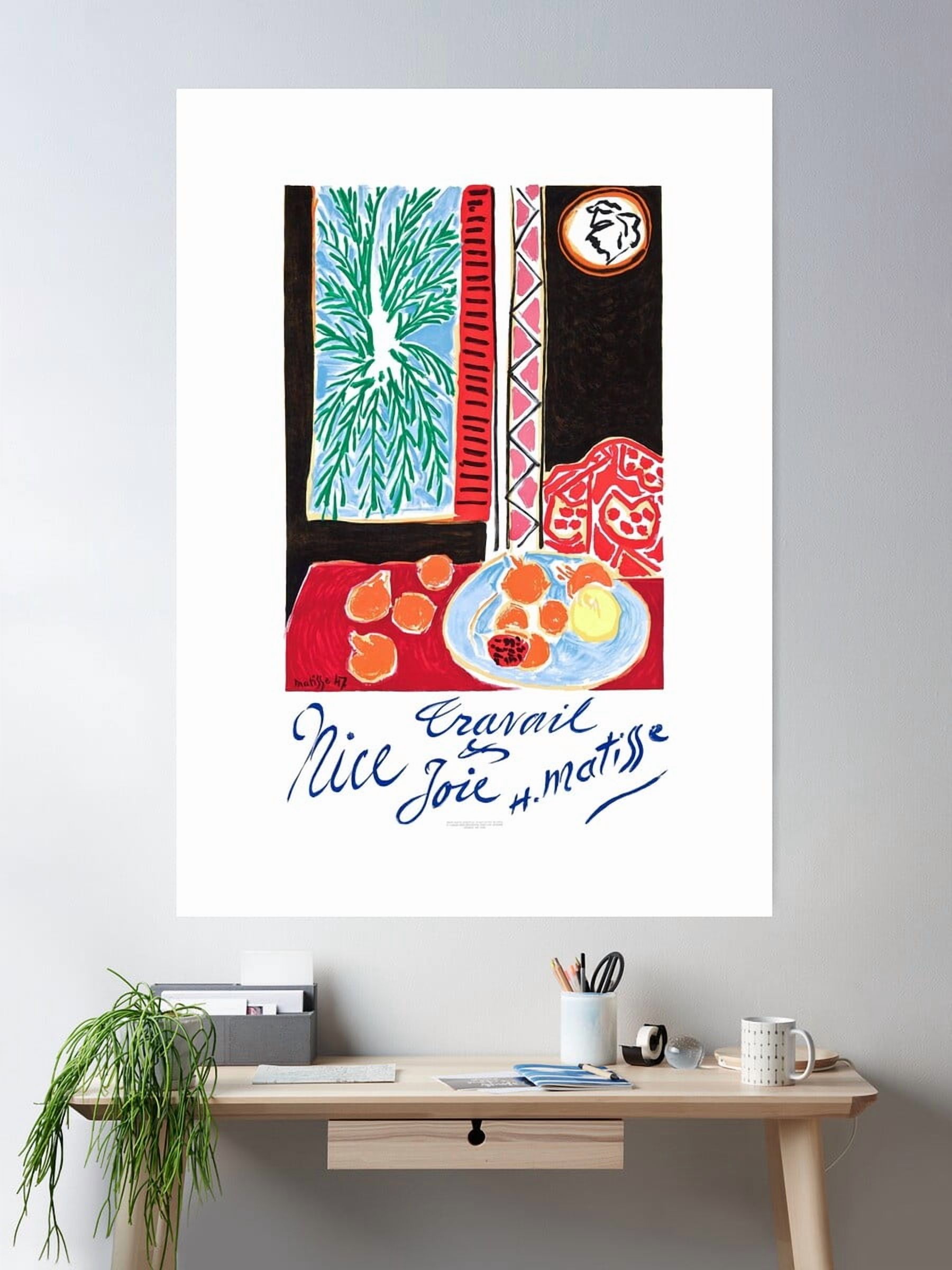 1947 Matisse Nice France Travel Poster Wall Art Modern Wall Decor For ...