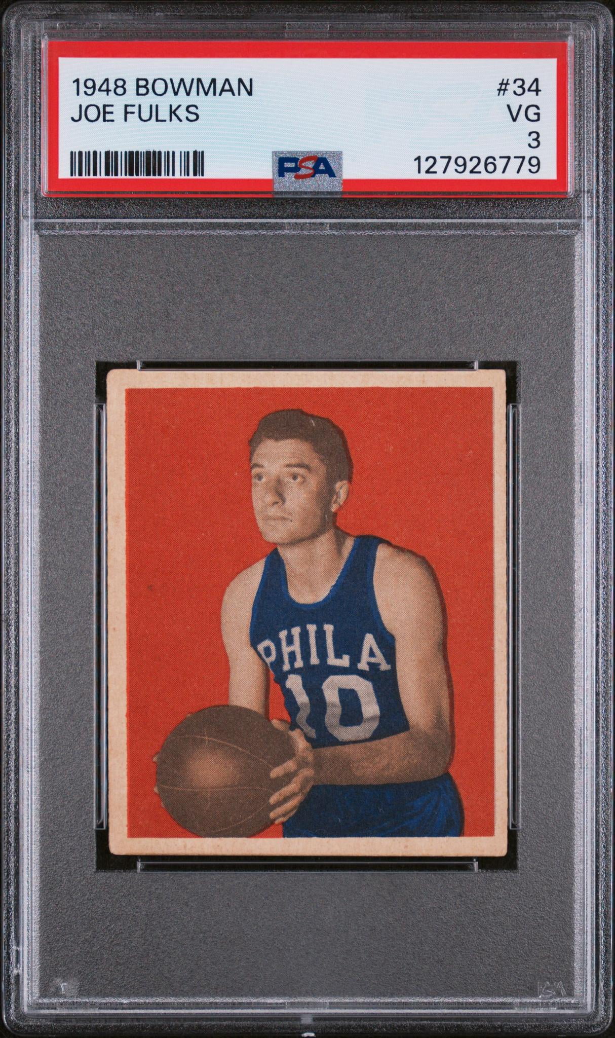 1948 Bowman Joe Fulks #34 PSA 3 - Walmart.com