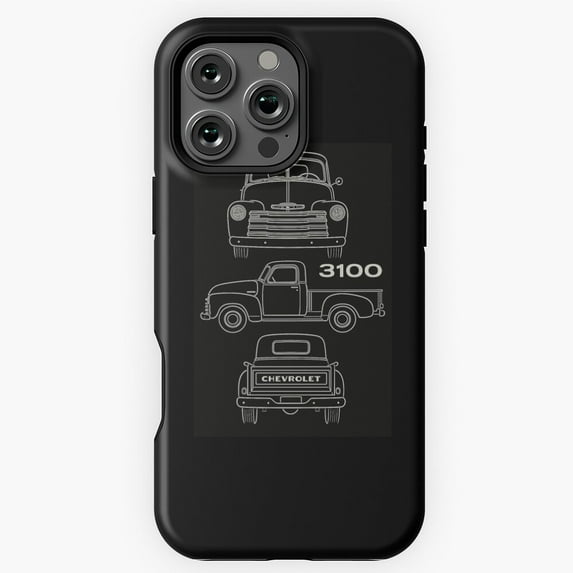 1948 Chevy 3100 Vintage Blueprint Phone Case for iPhone 16 15 14 13 12 ...