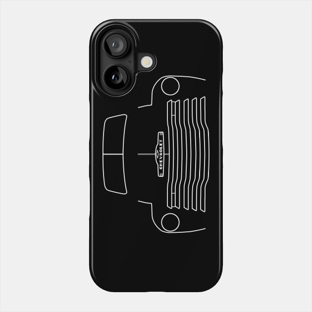 1949 Chevy 3100 stepside classic pickup truck outline' Case for iPhone ...