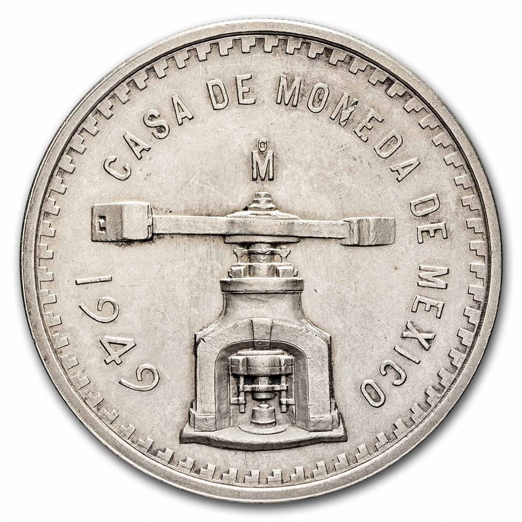 1949 Mexico 1 oz Silver Onza Balance Scale AU - Walmart.com