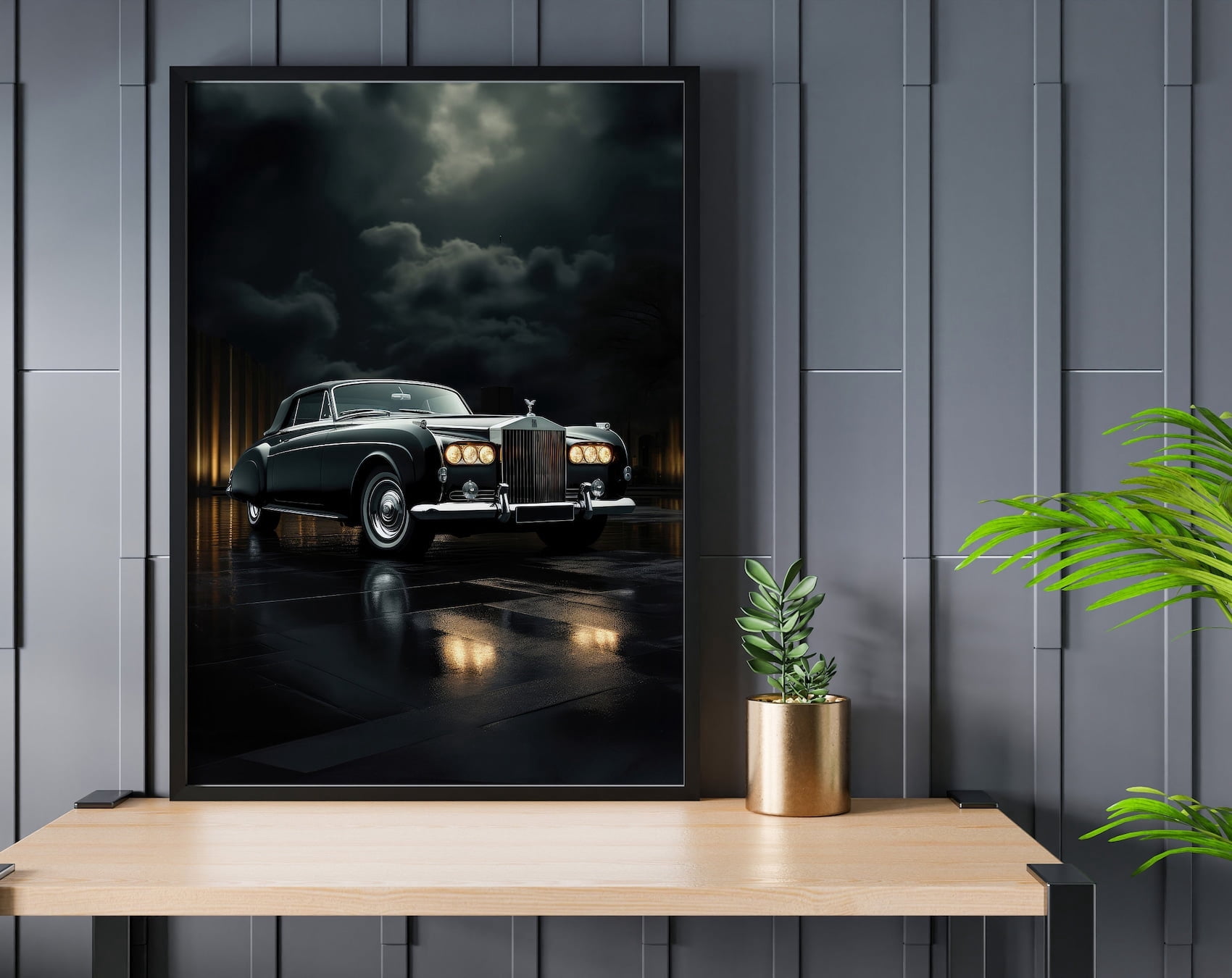 1949 Rolls Royce Dawn Drophead Car Poster Rolls Royce Posters Gifted ...