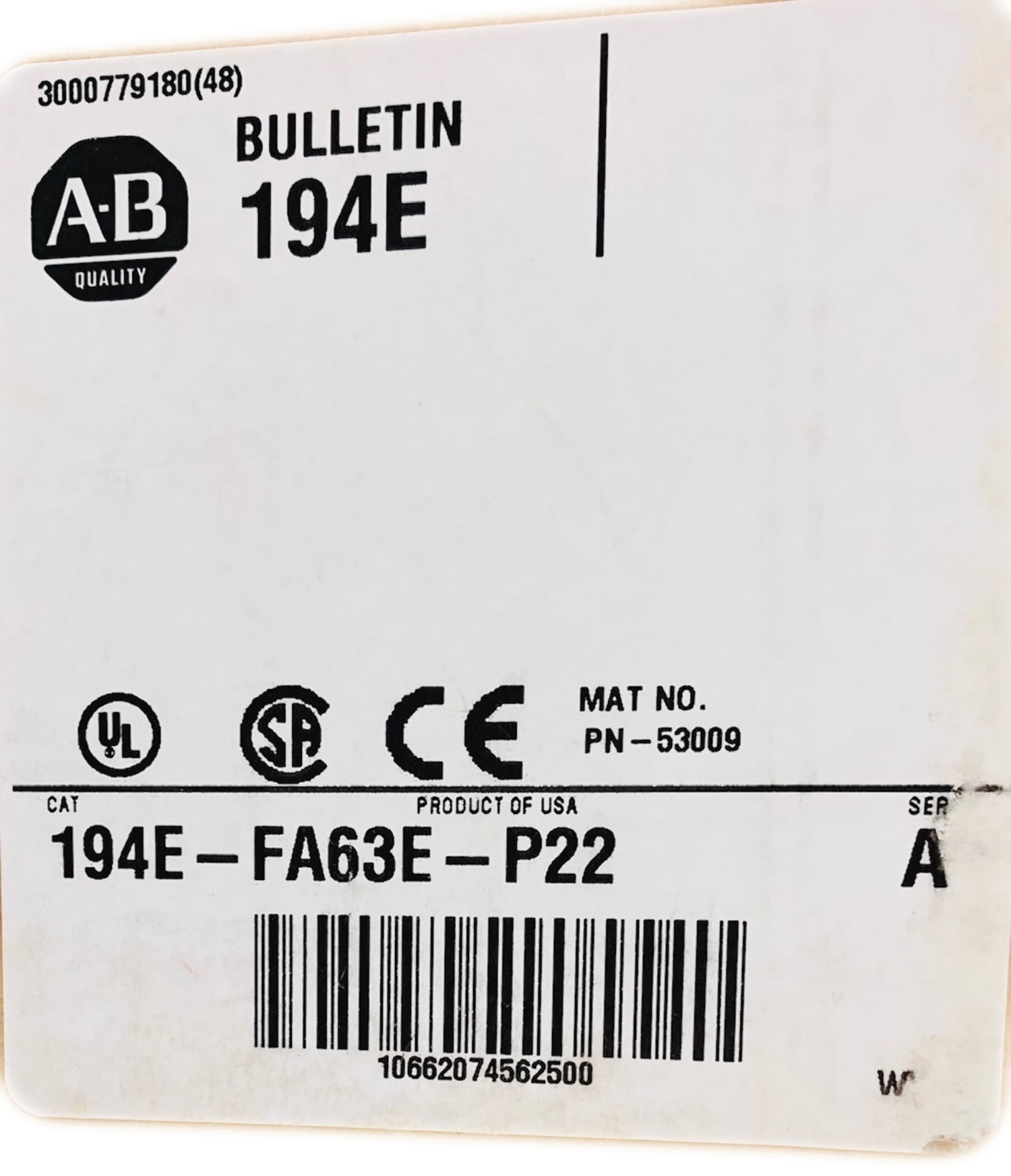 194E-FA63E-P22 IEC Load Switch, NEMA Type 3/4/12 - IP66 Painted Steel ...