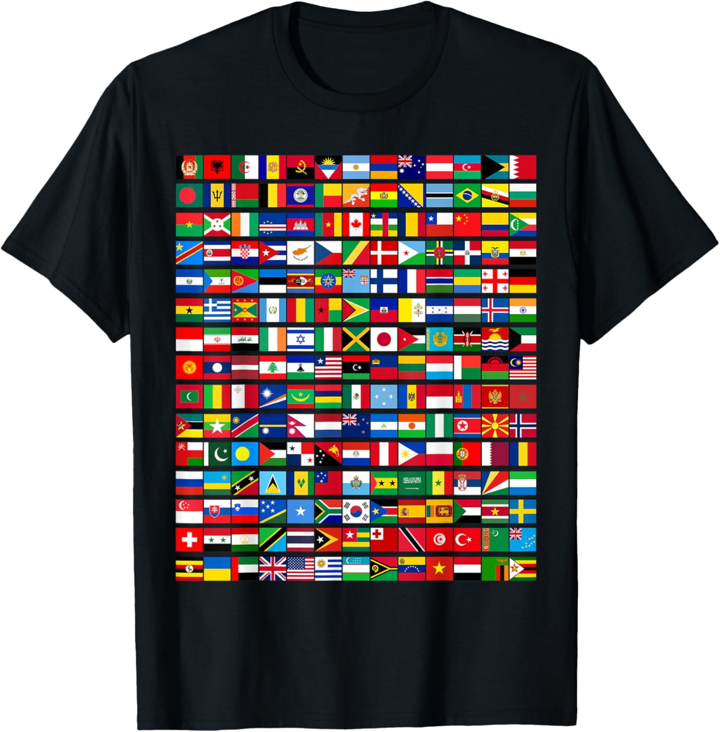 195 Flags Of All Countries in The World International Event T-Shirt ...