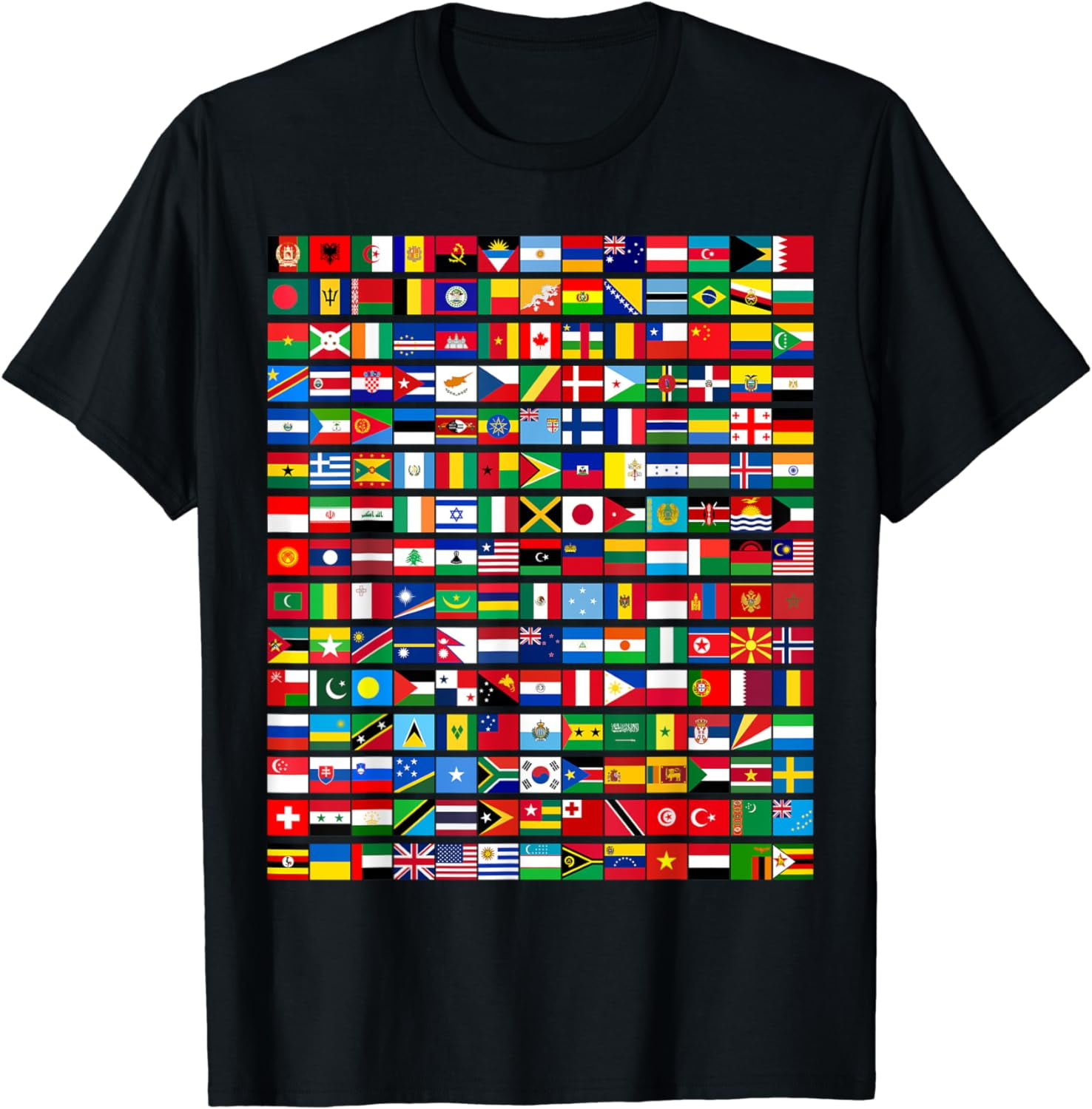 195 Flags Of All Countries in The World International Event T-Shirt ...