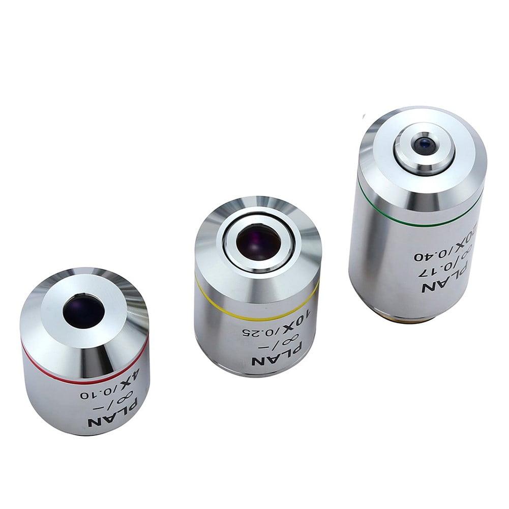 195 Microscope Objective 4X10X20X Infinity Objective Microscope ...