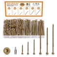 195 Pcs Deck Screws kit, #8#10 Wood Screws Assortment Kit, Rust ...