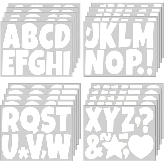 195 Pcs ulletin Board Letters Large Letter Stickers 4 Inch Self ...